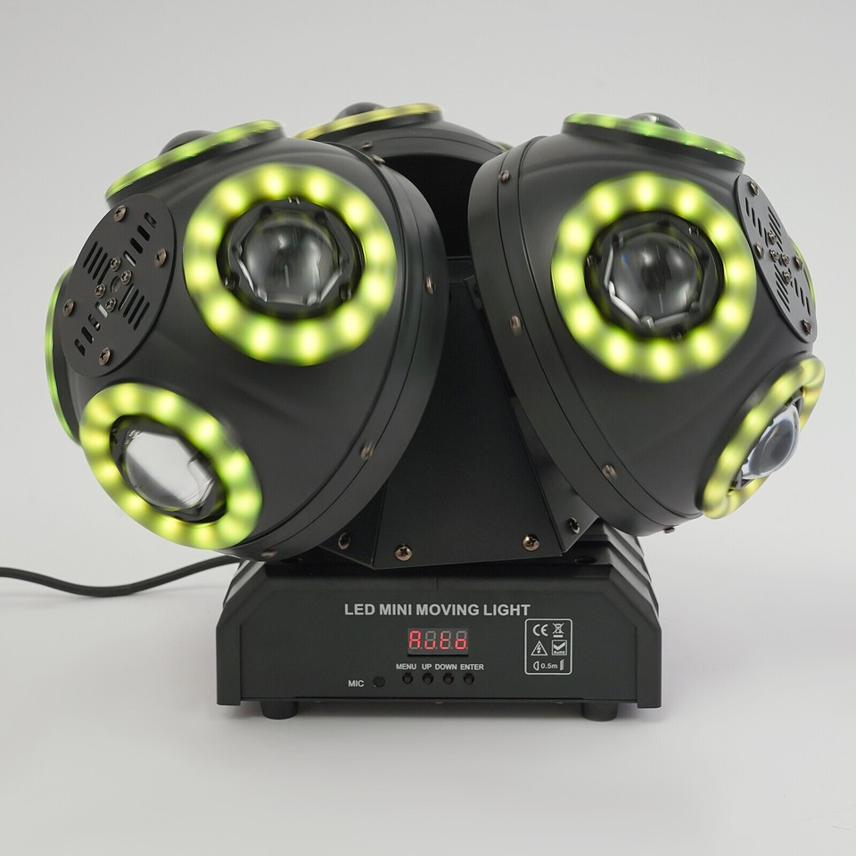 Moving Head 12 LED Rotating Beam DMX Stage Light RGBW DJ Disco Party ...