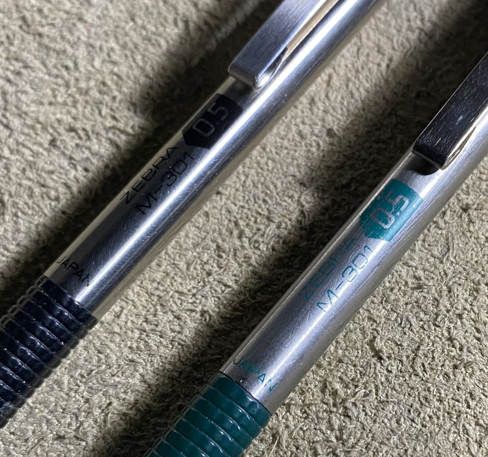 vintage PENTEL FORTE A55 & ZEBRA M-301 0.5mm MECHANICAL PENCILS lot | eBay