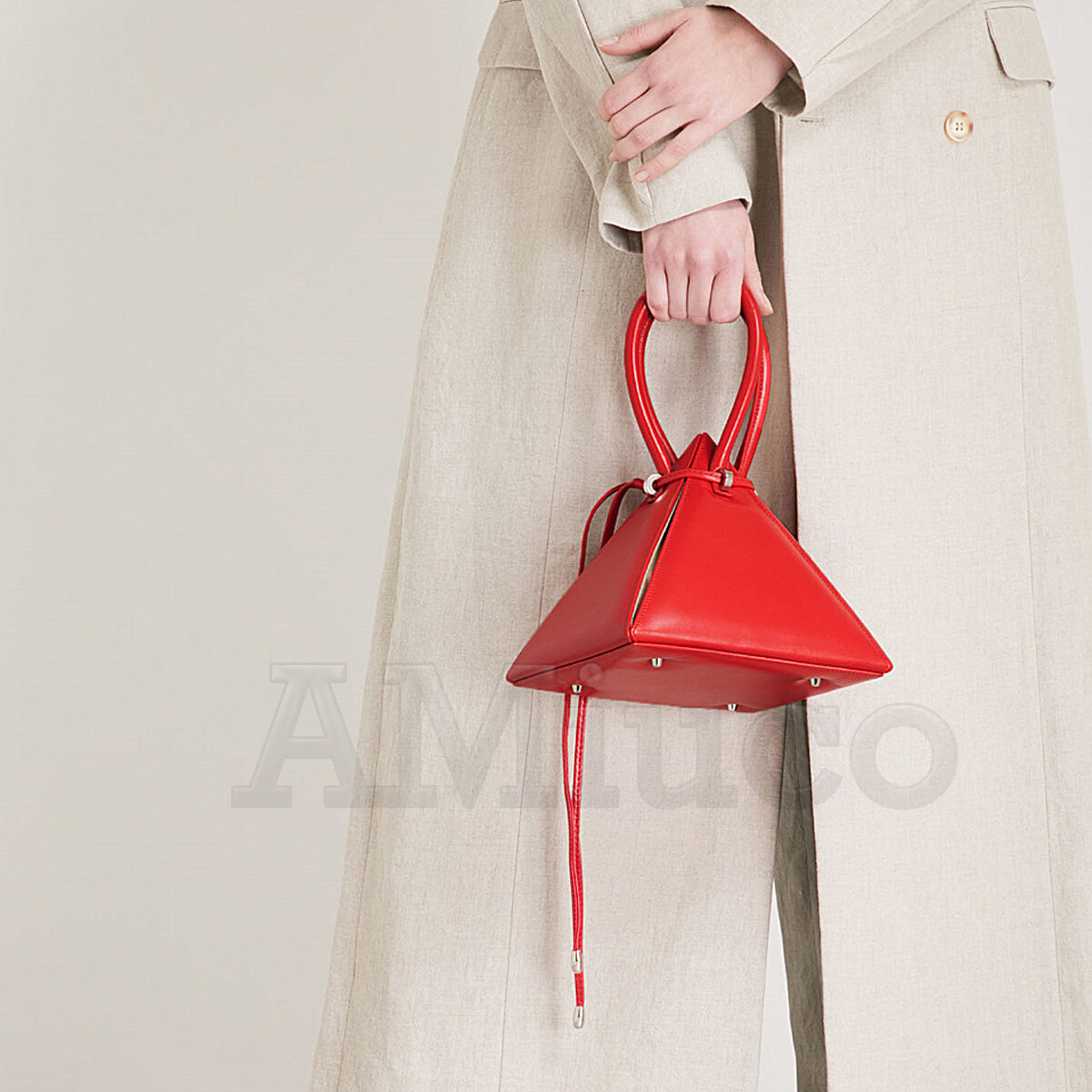 Ladies Solid Triangle Handbag Pyramid Bag Evening Tote Wallet Chain ...