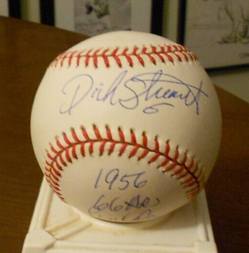 Dick Stuart (d)AUTOGRAPH Coleman ONLB Ins "1956 66 HRs Lincoln" TriStar ...
