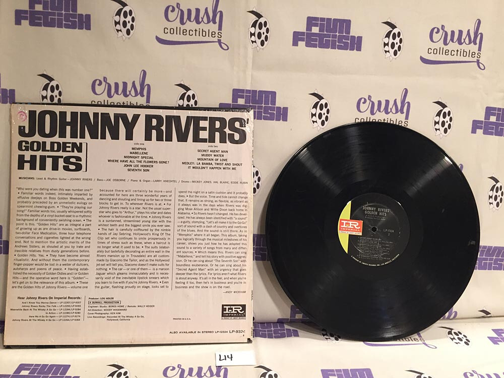 Johnny Rivers – Johnny Rivers’ Golden Hits (1966) Imperial LP-9324 ...