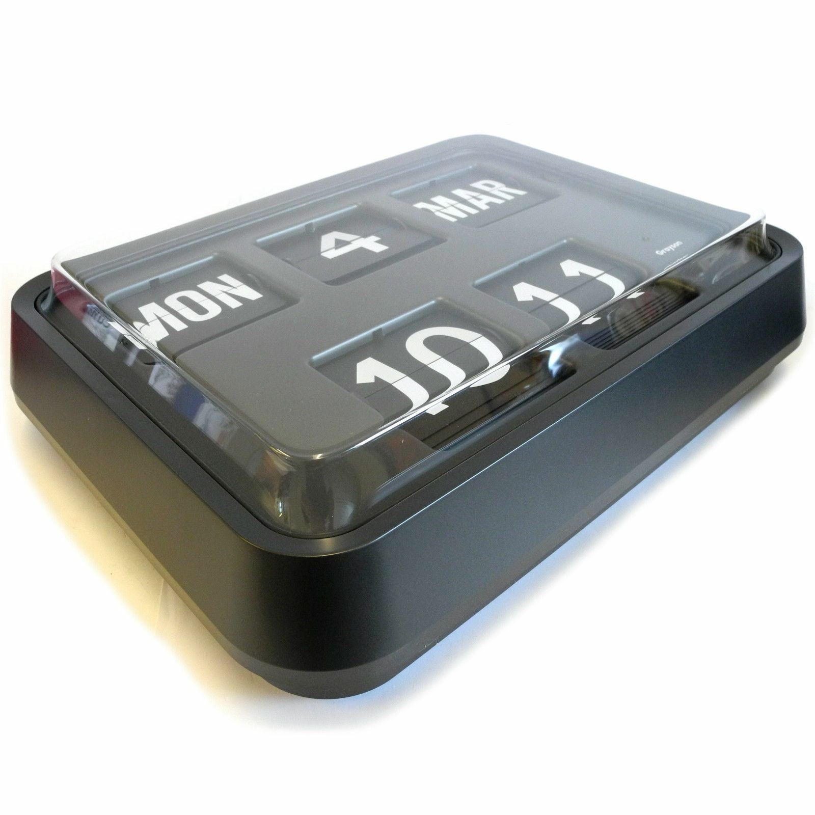 Grayson Black Digital Easy to Read Calendar Wall Clock Bank Shop BNIB ...