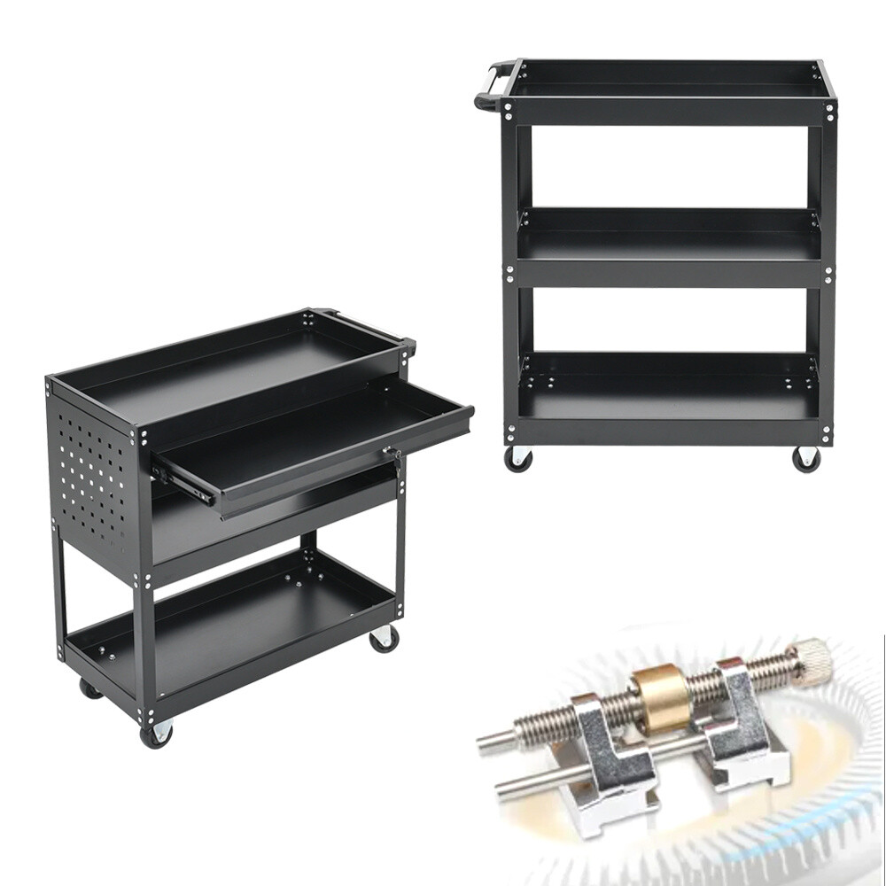 Workshop Tools Cart Tool Trolley Cabinet Garage Storage Carrier ToolBox ...
