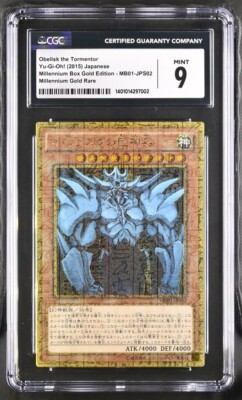 Yugioh - Obelisk the Tormentor - MB01-JPS02 - Millennium Gold Rare - CGC 9 mint | eBay