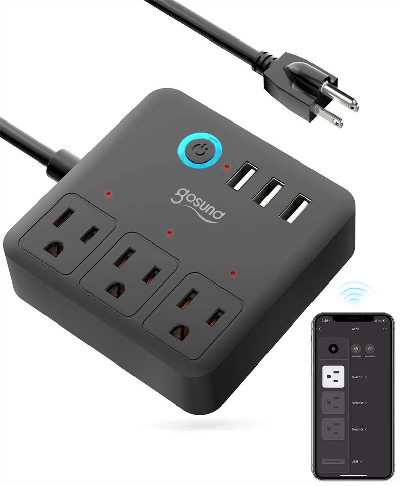 Gosund WP9 Smart Power Strip WiFi Outlets Work with Alexa Google Home ...