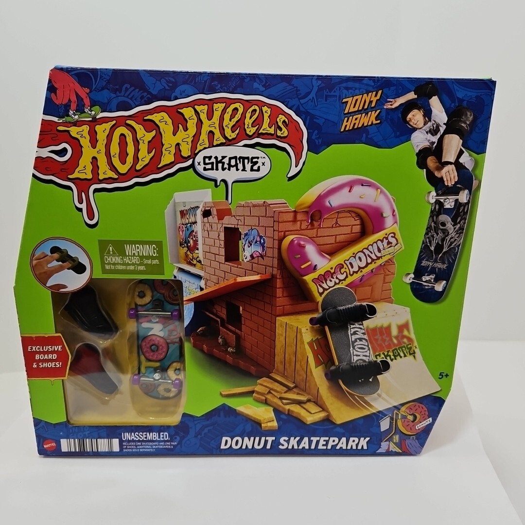 Hot Wheels Donut Skatepark Tony Hawk Fingerboard Pair Of Skate Shoes ...