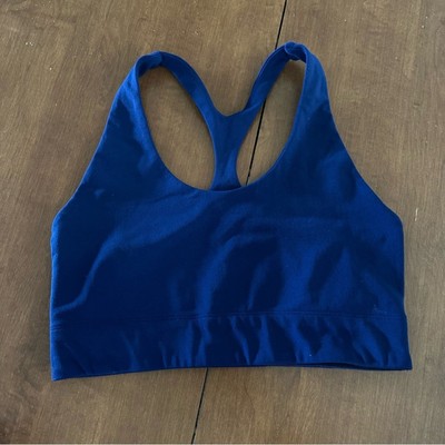 Fabletics Blue Sports Bra Racerback Large | eBay