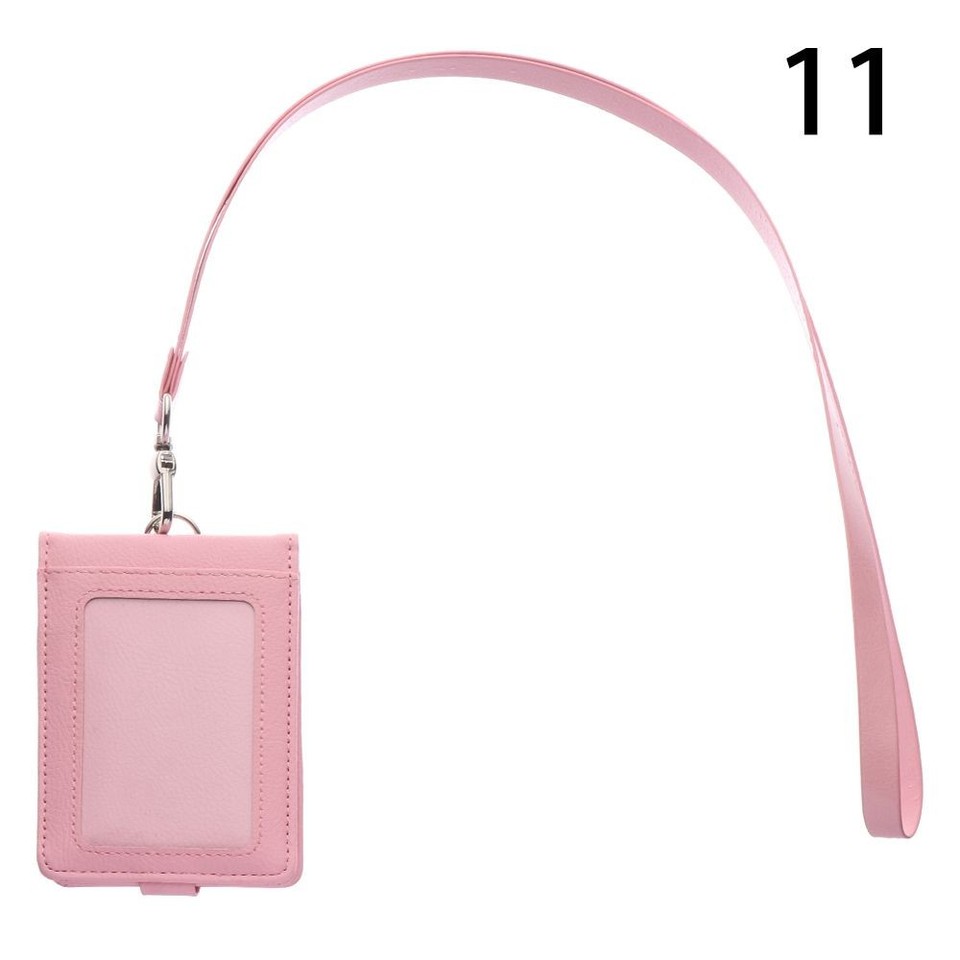 Bank Credit Card Name Badge Holder Work Card Holder PU Leather ID ...