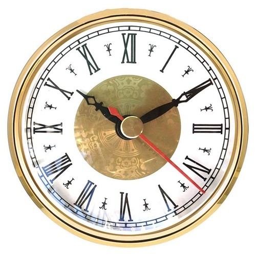 80mm Diameter Clock Insert with Roman Numerals for DIY Crafts Easy ...