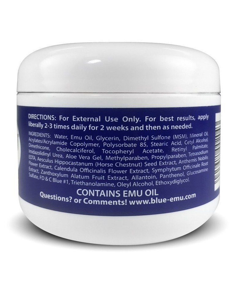 Blue Emu Topical Cream Original Emu Oil Sore Muscle Fast Relief ...