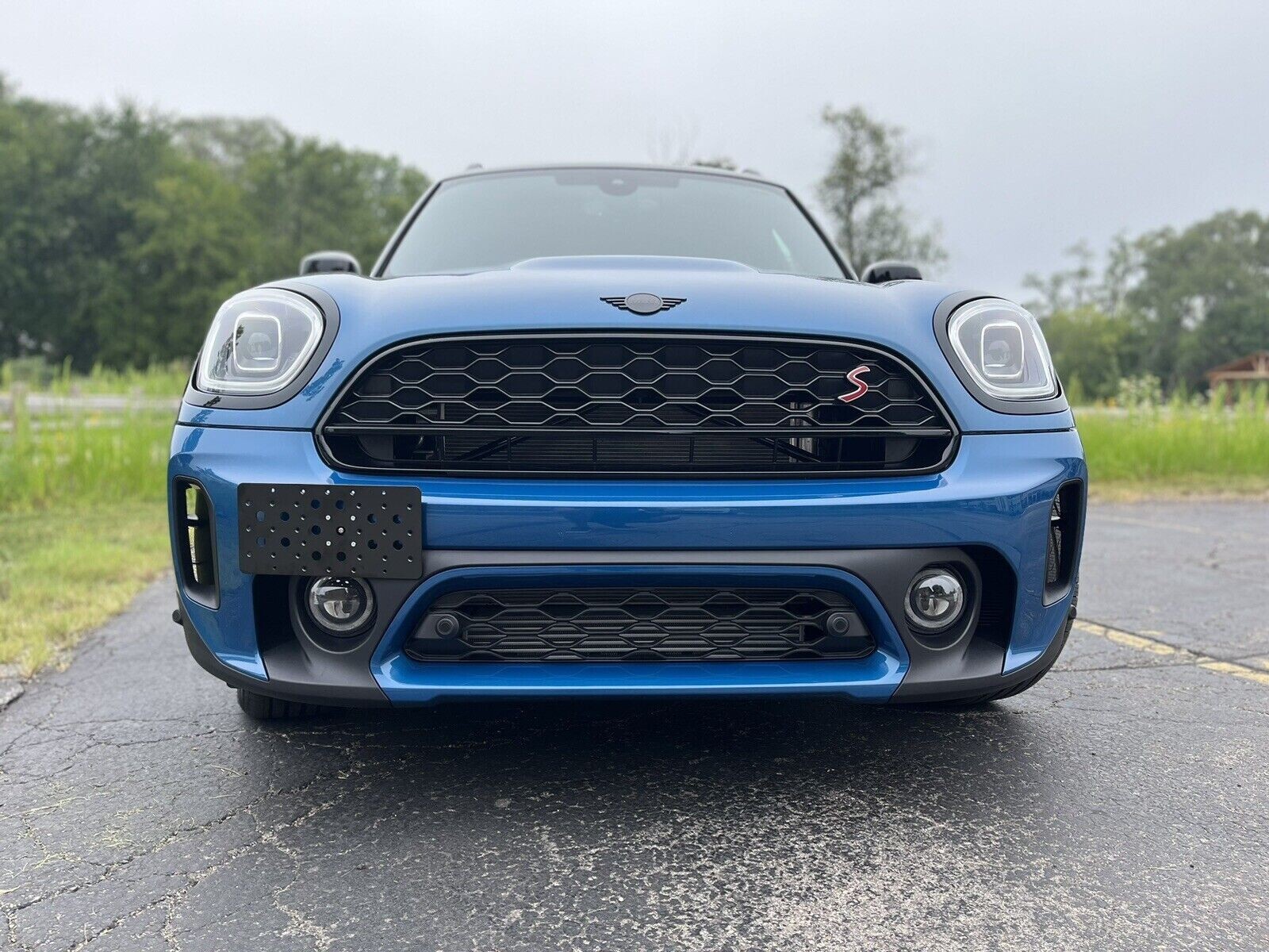 Bumper Tow Hook License Plate Mount Bracket For MINI Cooper Countryman ...