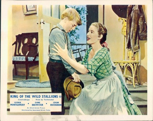 KING OF THE WILD STALLIONS ORIGINAL LOBBY CARD JERRY HARTLEBEN DIANE ...