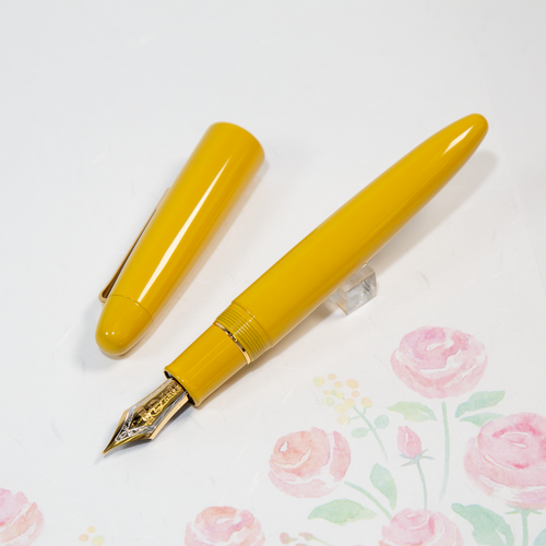 SAILOR KOP COLOR URUSHI Gold Trim Fountain Pen Yellow Overseas Limited ...