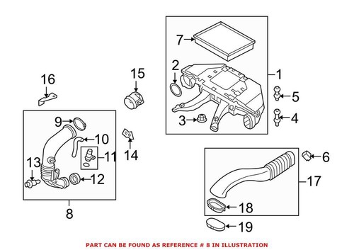 Genuine OEM Engine Air Intake Hose for BMW 13717808157 | eBay