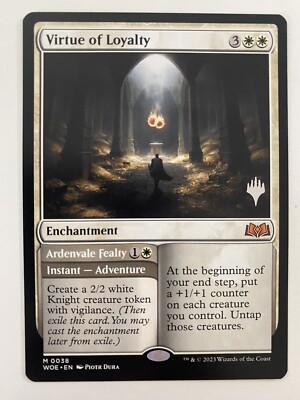 Virtue Of Loyalty *PROMO* MTG WOE MT/NM PW Stamp Combined Shipping ...