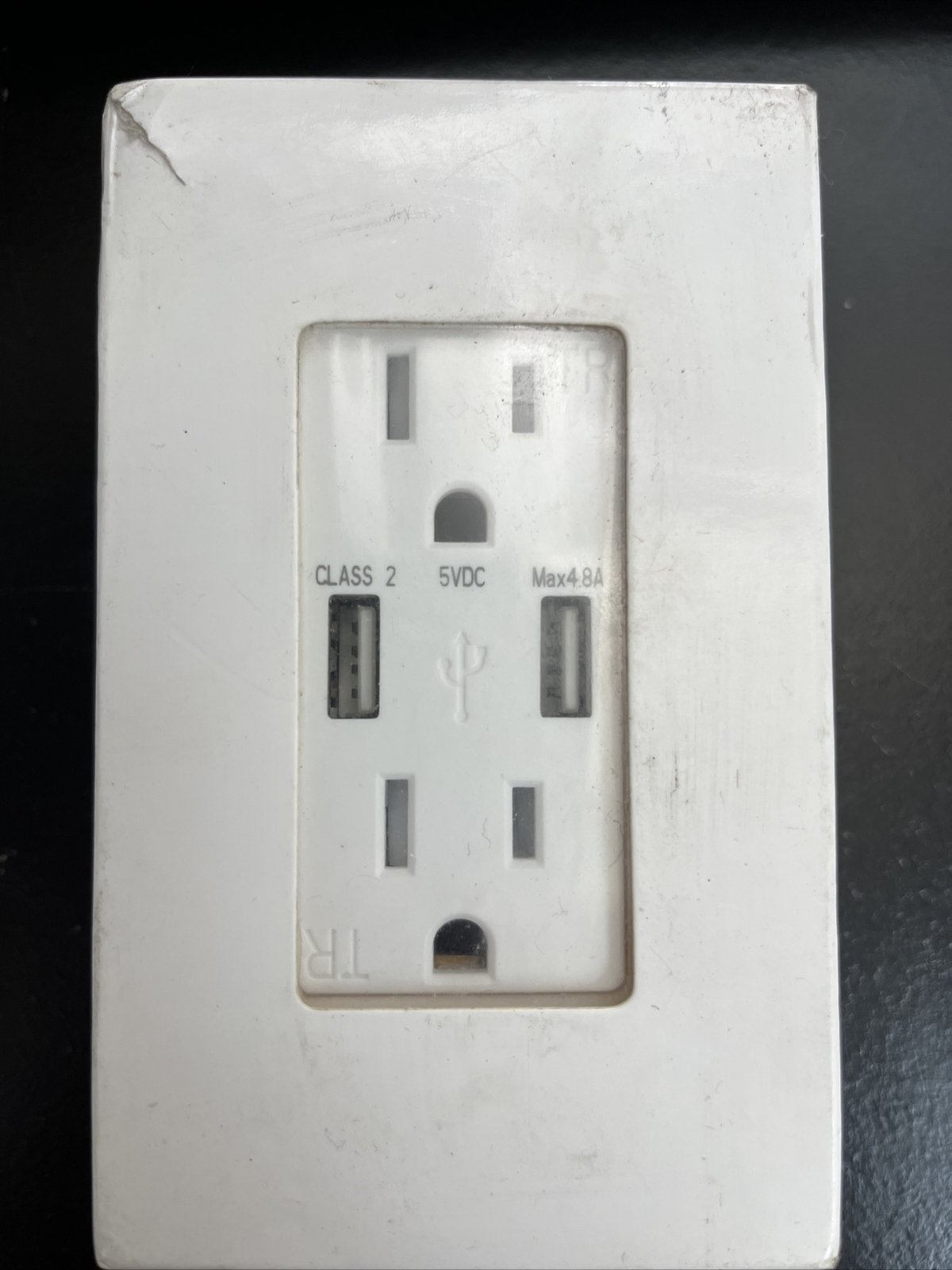 TruePower Electrical Outlet Receptacle with 2-High Power USB Ports | eBay