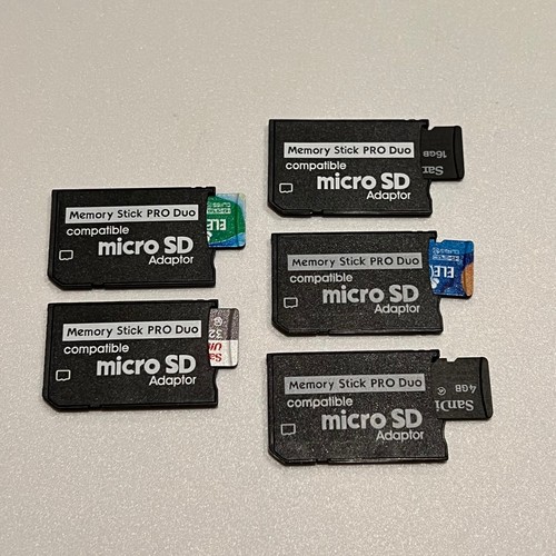 4/8/16/32 / 64gb Sony PSP Memory Stick Memory Card (Micro SD + Pro Duo ...