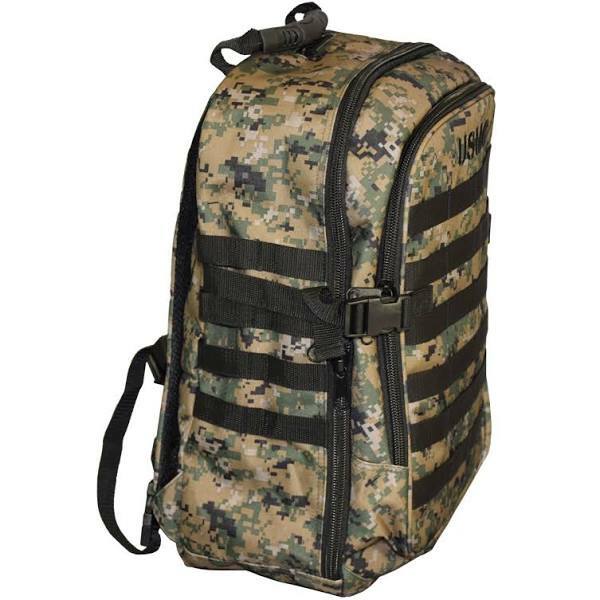 USMC Backpack - Marine Corps MARPAT MOLLE Pack - Military Woodland Camo ...