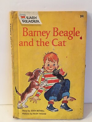 Barney Beagle And The Cat by Jean Bethell Wonder Books Easy Reader 1965 ...