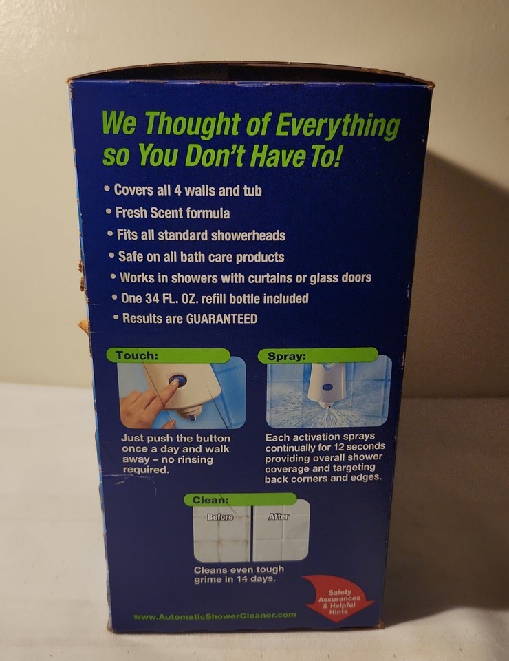 Scrubbing Bubbles Automatic Shower Cleaner Dual Sprayer & Refill Bottle ...