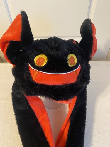 Monster Hat with Inflatable Moving Ears Animal Black Orange Cosplay ...