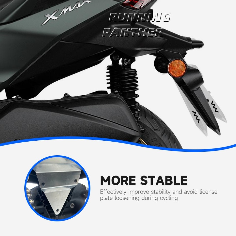 FOR Yamaha XMAX 300 XMAX300 2023- Motorcycle License Plate Holder Fixed ...