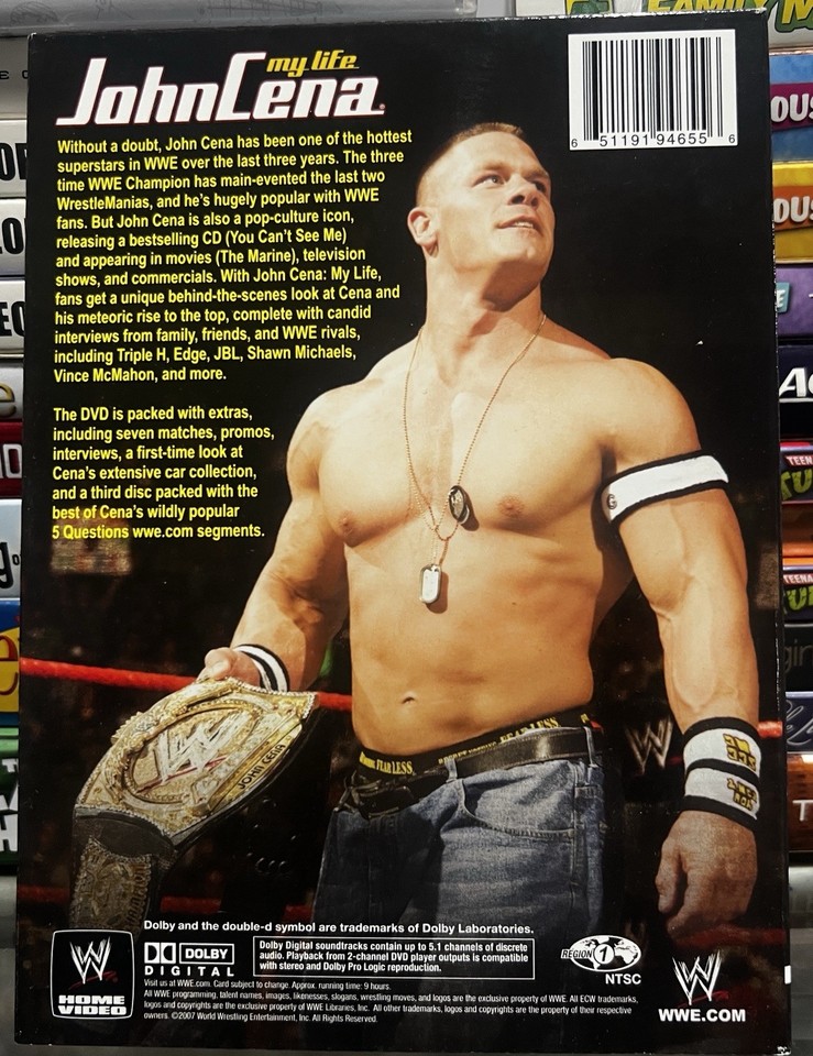 John Cena My Life Ultimate Fan Edition DVD WWE Studio, 3-Disc Set ...