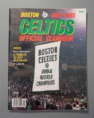 1984-85 Boston Celtics Official Yearbook - Bird, Mchale, Parish, Ainge ...