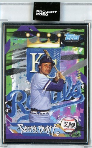 TOPPS PROJECT 2020 GEORGE BRETT SALADEEN ARTIST PROOF AP 4/20 Silver ...