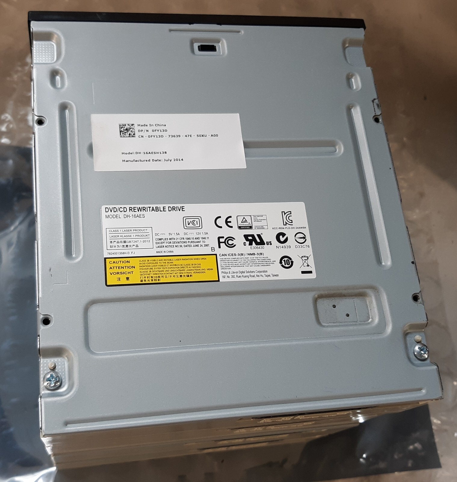 Lot of 4 Dell 0FY13D DH-16AESH13B DVD/CD Rewritable Drive | eBay