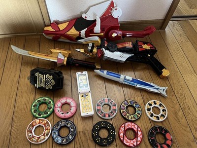 Power Rangers Samurai Shinkenger DX Morpher Weapon 6p Disc 10p set ...