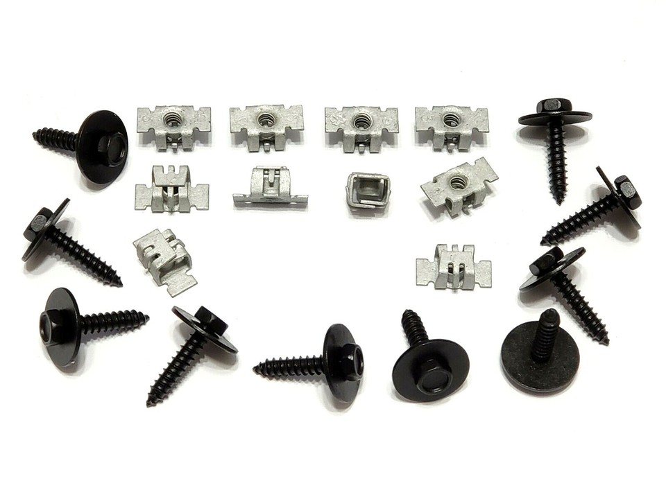 07-14 GM Truck Front Fender Wheel Well Liner Splash Shield Screws ...