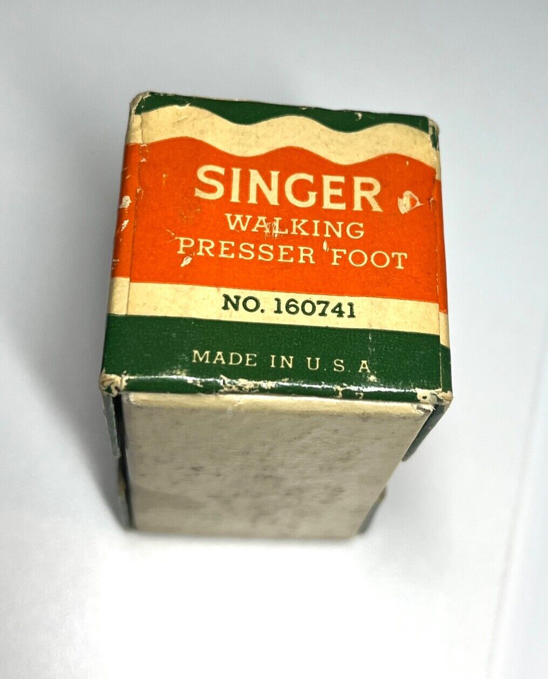 Vintage Singer Penguin Walking Presser Foot # 160741 with Original Box ...