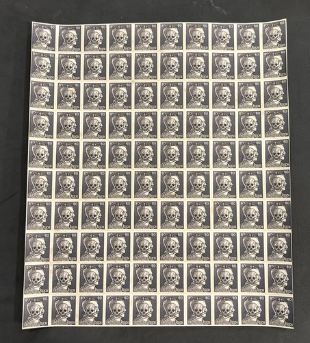 Nazi Germany Third Reich NSDAP Adolf Hitler Gross Rosen Stamp Sheet ...