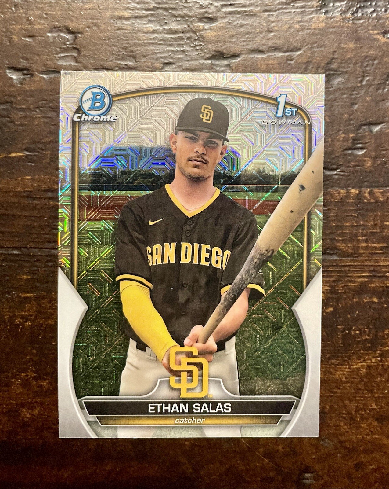 2023 Bowman Chrome Mega Ethan Salas Mojo Refractor 1st Prospect San ...