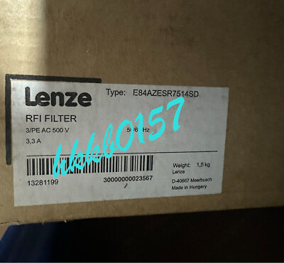 E84AZESR7514SD Lenze Line Filter Brand new Fast delivery DHL/FedEx | eBay