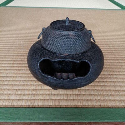 Chagama Furo Kama Kettle Tea Ceremony Sado Japanese Traditional Crafts ...