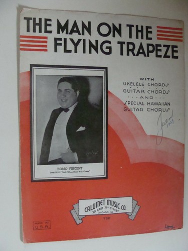 Man On the Flying Trapeze 1935 Nick Manoloff Romo Vincent NBC Radio | eBay