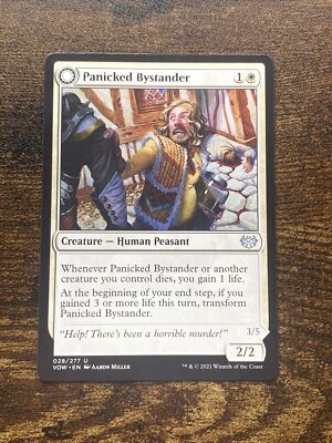 Panicked Bystander Cackling Culprit 028 Innistrad Crimson Vow MTG Magic ...