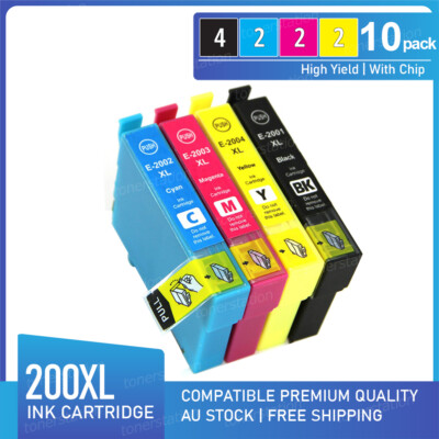 10x ink Compatible with epson for Expression Home XP-100 XP-200 XP-300 ...