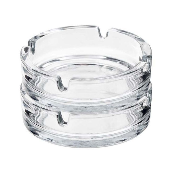 Glass Ashtray Top View RAW Crystal Ashtray – Smoke Loud UK