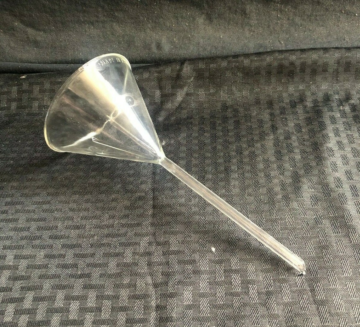 Corning PYREX Glass 100mm D 60° Angle Fluted Funnel With Long Stem 6160 ...