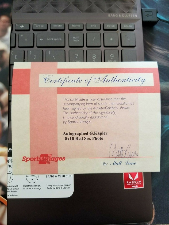 GABE KAPLER SIGNED 8X10 Red Sox Auto | eBay