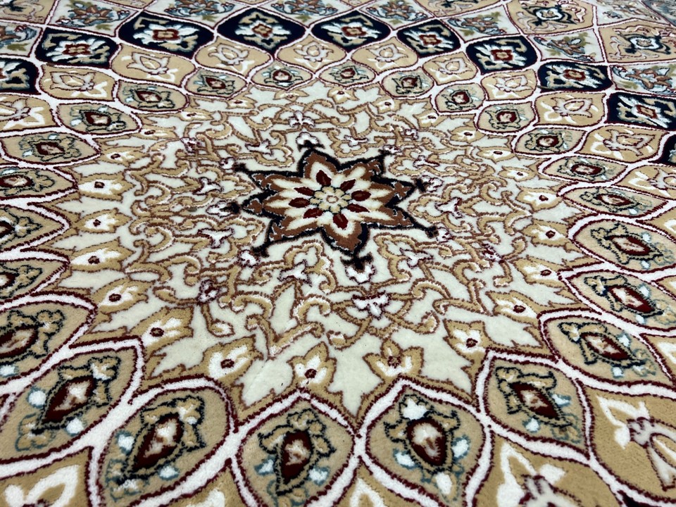 10' x 10' Round Turkish Oriental Rug - Arch Design - 100% Wool | eBay