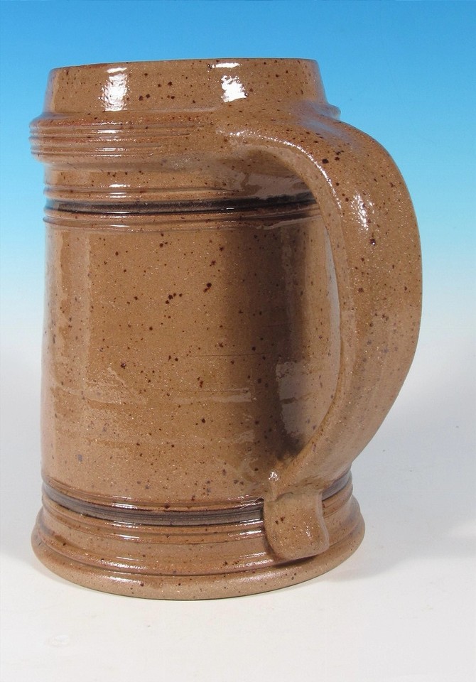 Colonial Reproduction Williamsburg Studio Stoneware Art Pottery Tankard ...