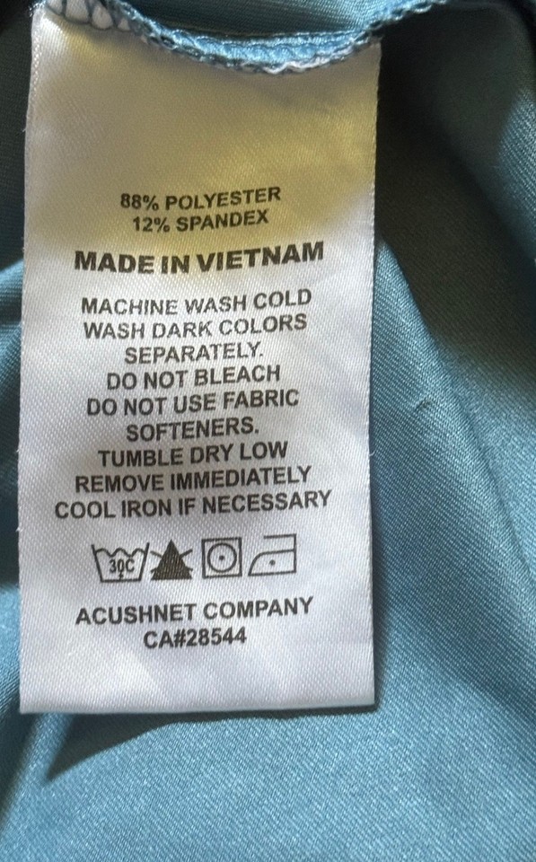 Footjoy Shirt Blue Lisle Palm Tree All Over Print Golf Polo Men 2XL ...