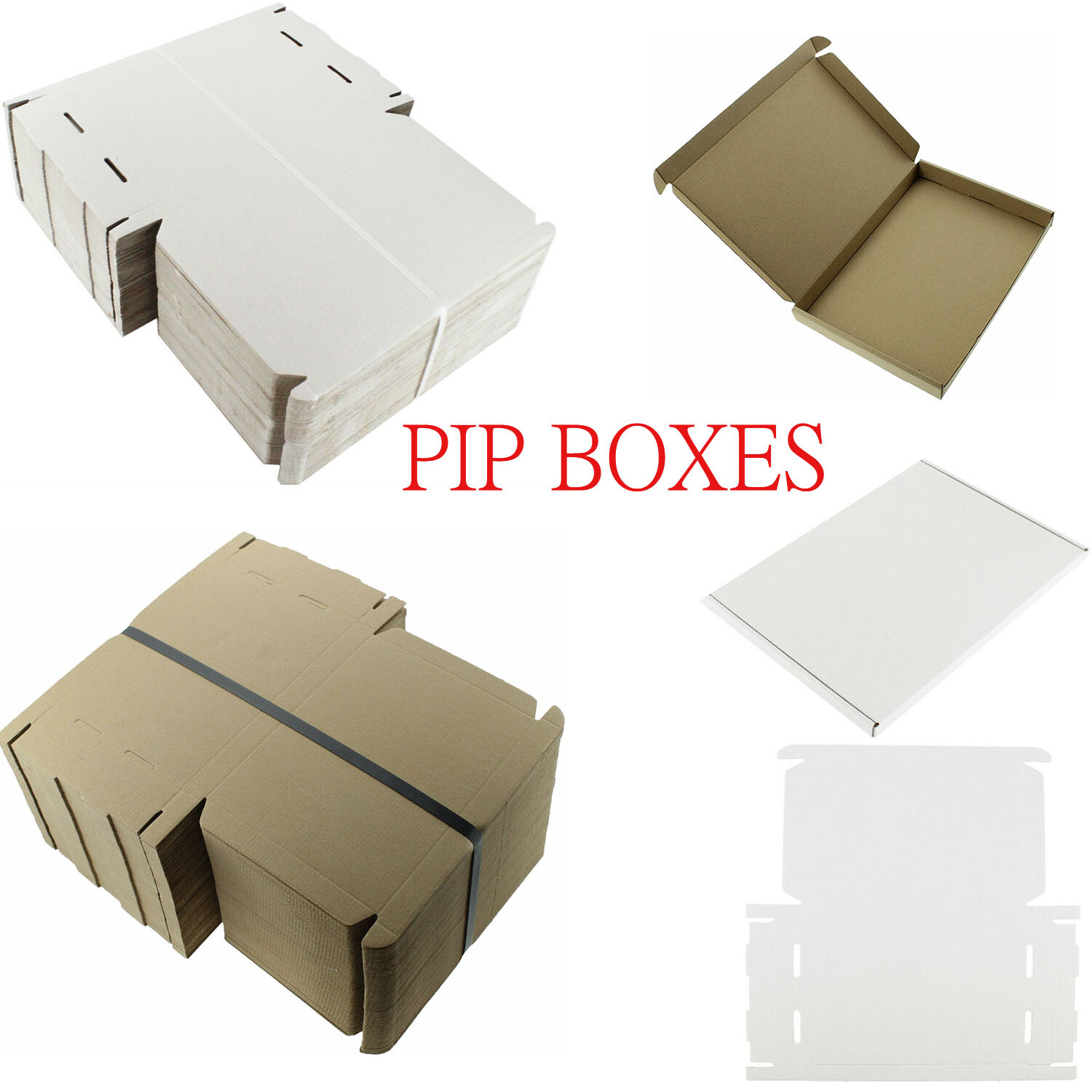 A4 A5 A6 ROYAL MAIL LARGE LETTER PIP CARDBOARD POSTAL BOXES PIP WHITE ...