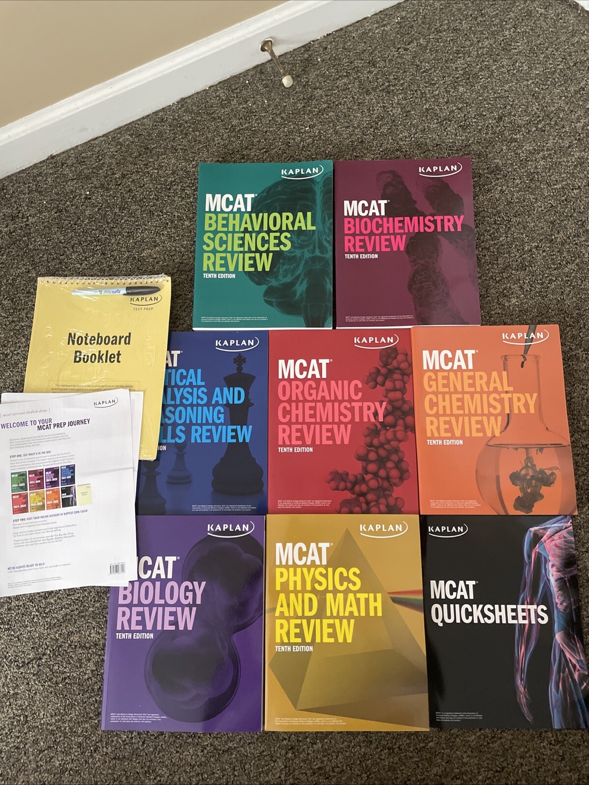 MCAT 2024-2025 Kaplan 7-Book 10th Edition with Study Sheets and ...