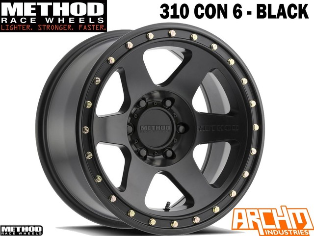Method Race Wheels 310 Con 6 Mat Black |18 X 9| 18 Offset | Offroad 4wd ...