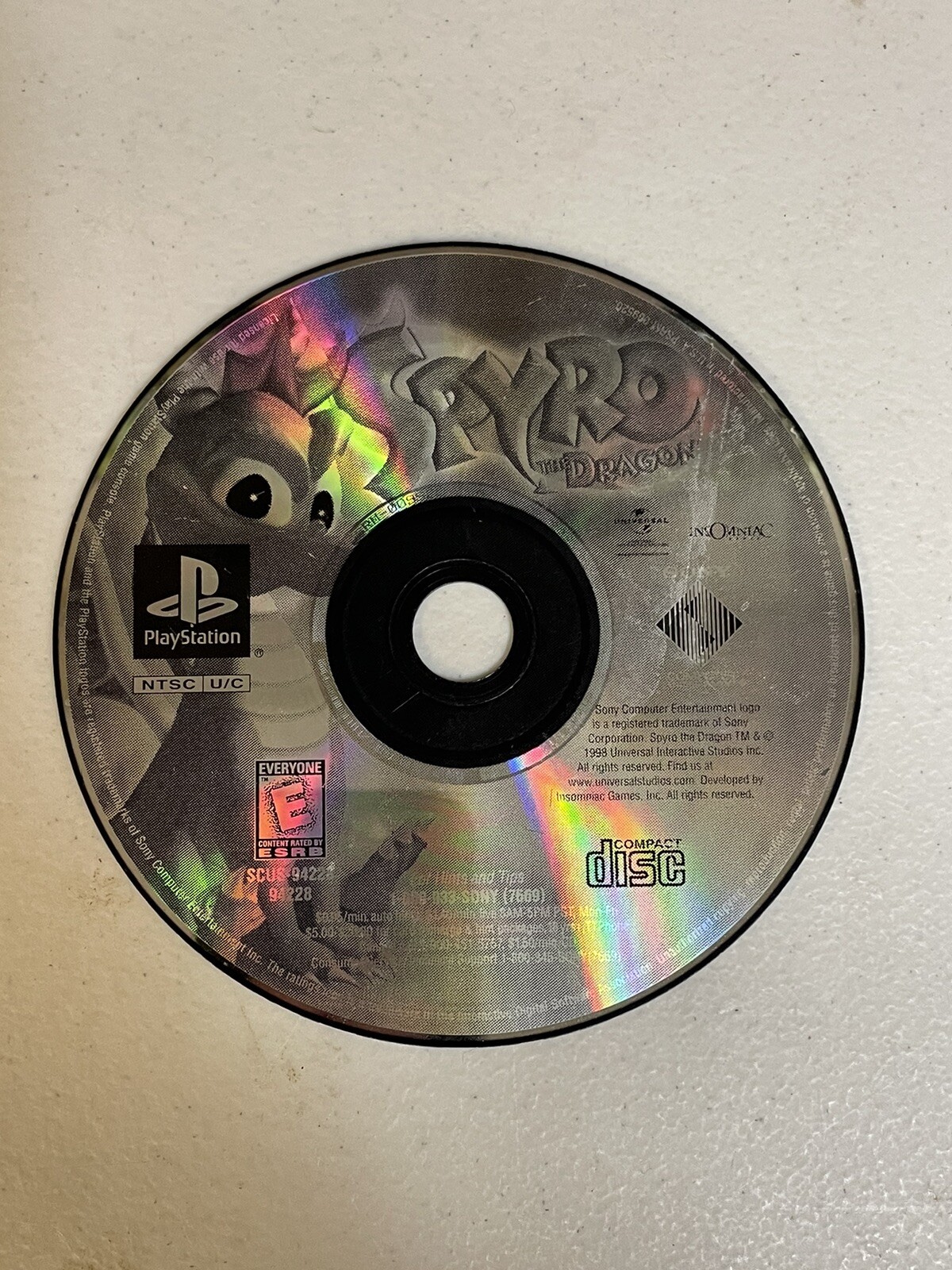 Spyro Year of the Dragon- DISC ONLY! (Sony PlayStation 1 PS1) Tested ...